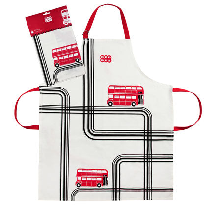 Red Bus Apron | London Gift Shop – Cool Britannia London